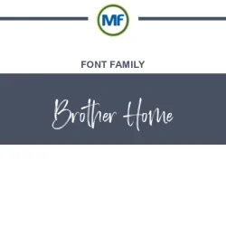 Brother Home Regular: Free Font Download | MaisFontes