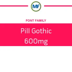 Pill Gothic 600mg Bold: Free Font Download | MaisFontes