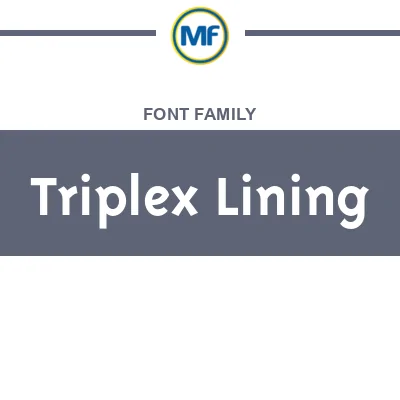 Download Triplex Lining Fonts | MaisFontes
