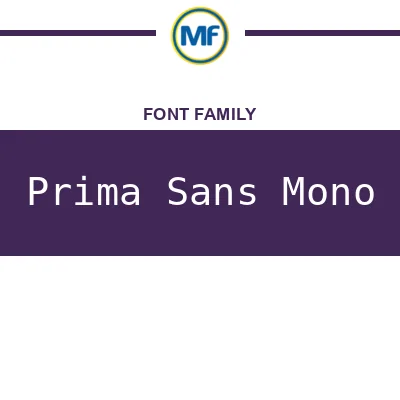 Prima Sans Mono Font Family: Free Download | MaisFontes