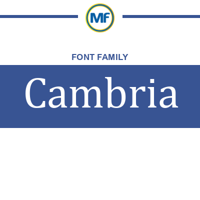 Download Cambria Fonts | MaisFontes