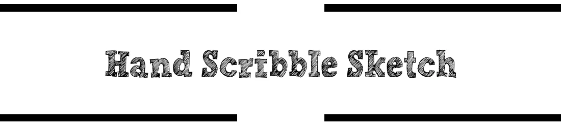 Download Hand Scribble Sketch Fonts | MaisFontes