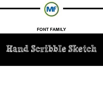 Download Hand Scribble Sketch Fonts | MaisFontes