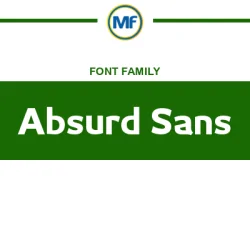 Absurd Sans Bold: Free Font Download | MaisFontes