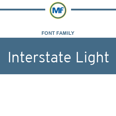 Download Interstate Light Fonts | MaisFontes