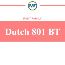 Dutch 801 BT Bold: Download Free Font | MaisFontes