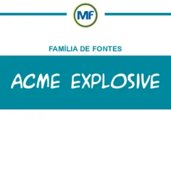 ACME Explosive: Baixar Fonte Grátis | MaisFontes
