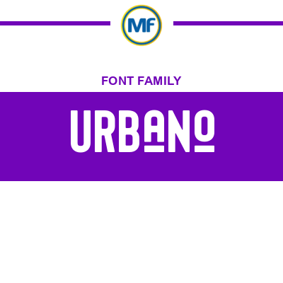 Urbano Font Family: Download Free | MaisFontes