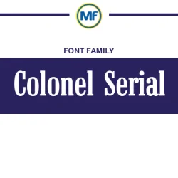Colonel Serial Bold: Download Free Font | MaisFontes