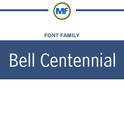 Download Bell Centennial Fonts | MaisFontes