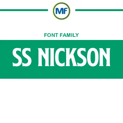 SS Nickson Font Family: Download Free | MaisFontes