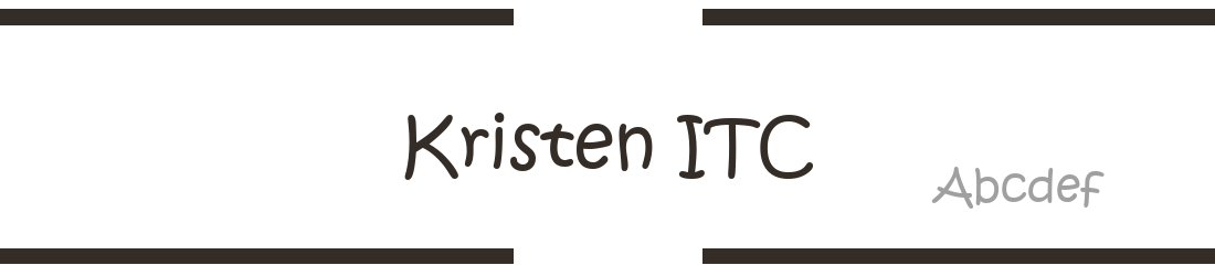 Kristen ITC Font: Free Download | MaisFontes
