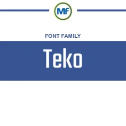 Teko Regular Font: Free Download | MaisFontes
