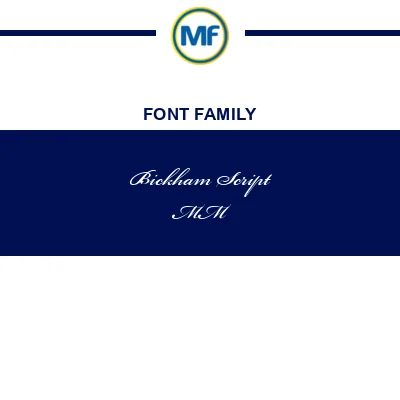 Download Bickham Script MM Fonts | MaisFontes