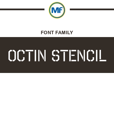 Octin Stencil Font Family: Download Free | MaisFontes