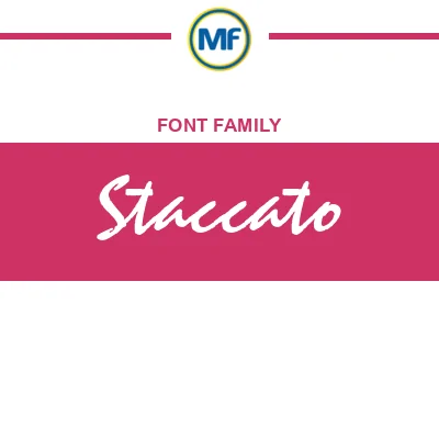 Download Staccato Fonts | MaisFontes