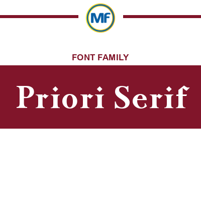 Priori Serif Font Family: Download Free | MaisFontes
