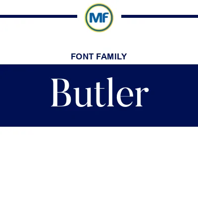 Download Butler Fonts | MaisFontes