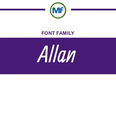 Allan Font Family: Download Free (Google Fonts) | MaisFontes