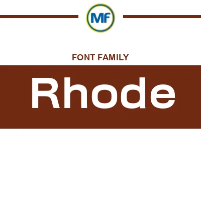 Download Rhode Fonts | MaisFontes