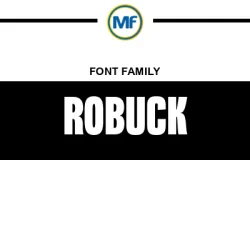 Robuck Regular Font: Free Download | MaisFontes