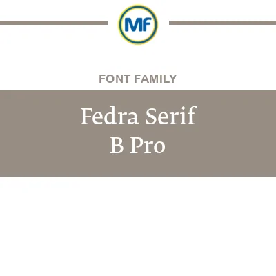 Download Fedra Serif B Pro Fonts | MaisFontes
