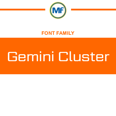 Gemini Cluster Font Family: Free Download | MaisFontes