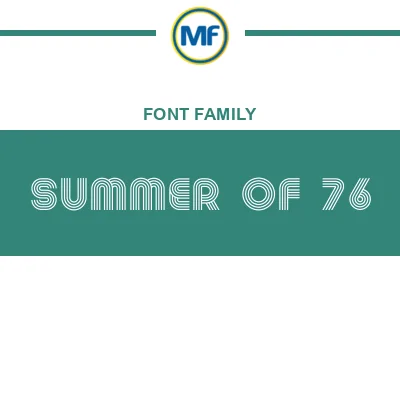 Summer Of 76 Font Family: Download Free | MaisFontes