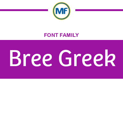 Bree Greek Font Family: Free Download | MaisFontes