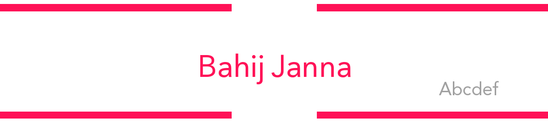 Download Bahij Janna Fonts | MaisFontes