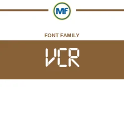 VCR OSD Mono Font: Free Download | MaisFontes