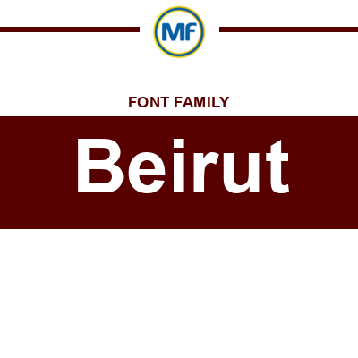 Beirut Font Family: Free Download | MaisFontes