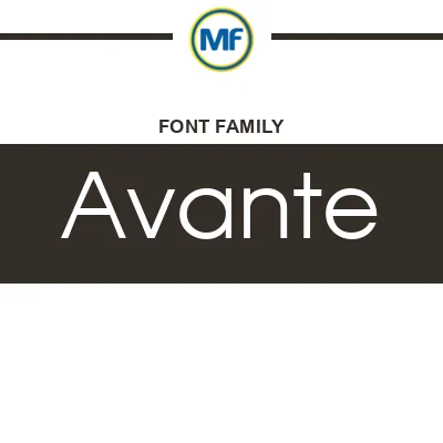 Download Avante Fonts | MaisFontes