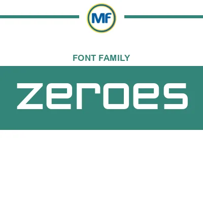 Download Zeroes Fonts | MaisFontes