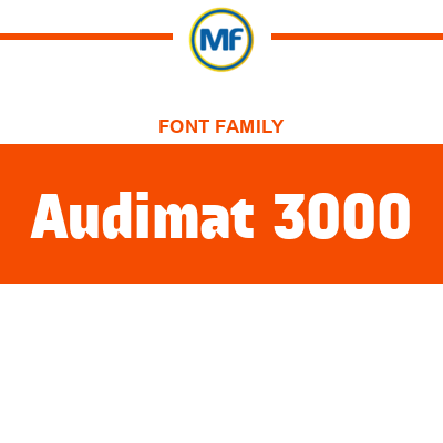 Audimat 3000 Font Family: Free Download | MaisFontes