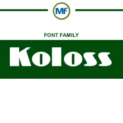Koloss: Free Font Download | MaisFontes