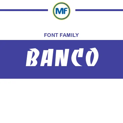 Download Banco Fonts | MaisFontes