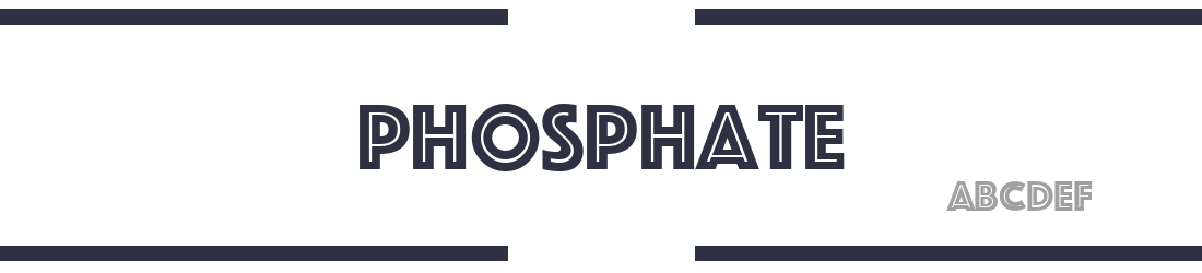 PHOSPHATE INLINE: Download Free Font | MaisFontes