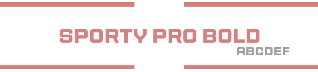Sporty Pro Bold XP Font: Free Download | MaisFontes