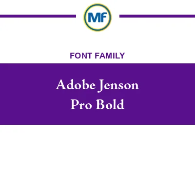 Download Adobe Jenson Pro Bold Fonts | MaisFontes