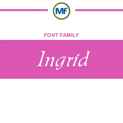 Download Ingrid Fonts | MaisFontes