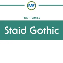 Staid Gothic Bold Font: Free Download | MaisFontes