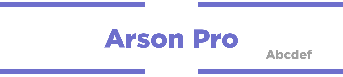 Arson Pro Font: Free Download | MaisFontes