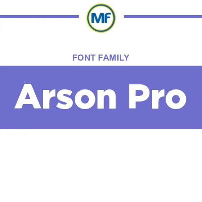 Download Arson Pro Fonts | MaisFontes