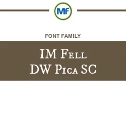 IM FELL DW Pica SC Font: Free Download | MaisFontes