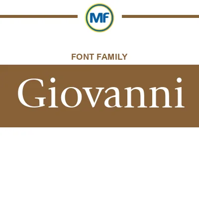 Download Giovanni Fonts | MaisFontes
