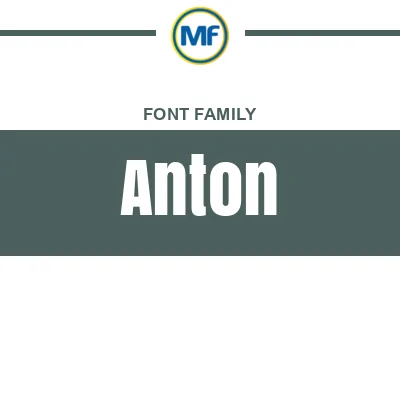 Download Anton Fonts | MaisFontes