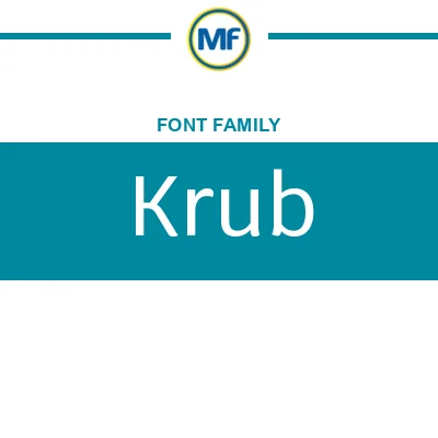 Download Krub Fonts (Google Fonts) | MaisFontes