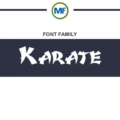 Download Karate Fonts | MaisFontes