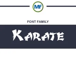 Karate Medium Font: Free Download | MaisFontes